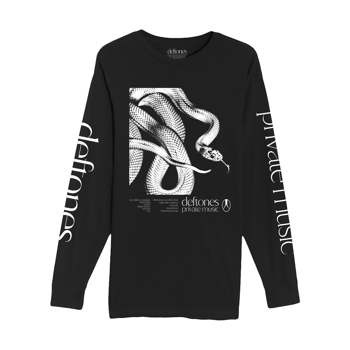 private music tracklist longsleeve – Deftones